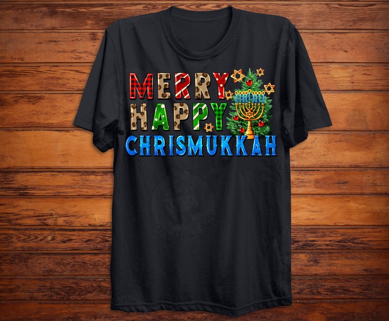 Merry Happy Chrismukkah Png Sublimation Design Download Happy - Etsy