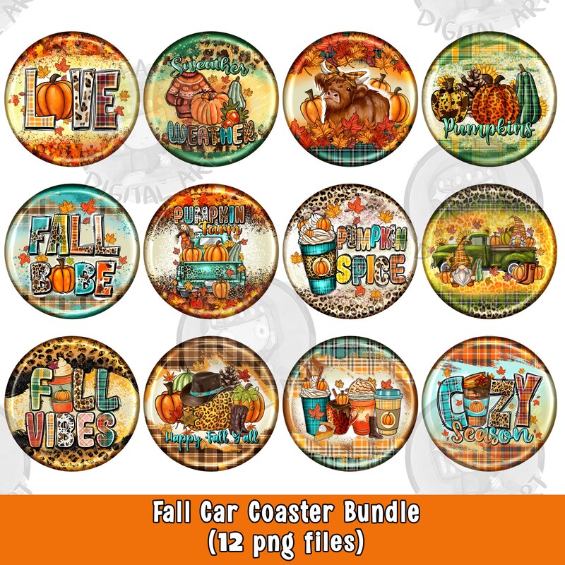 Fall Coasters - Etsy