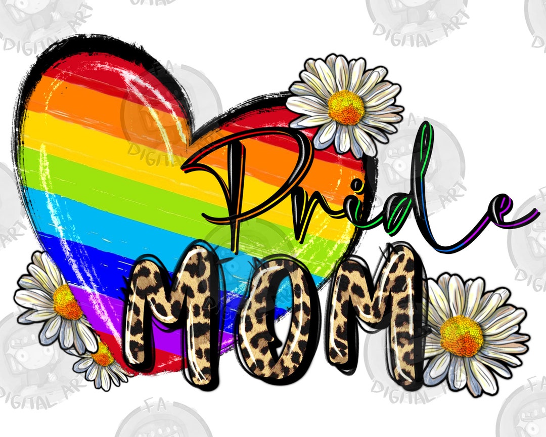 Pride Mom Png Sublimation Design Download, Mother's Day Png, LGBTQ+ Png ...