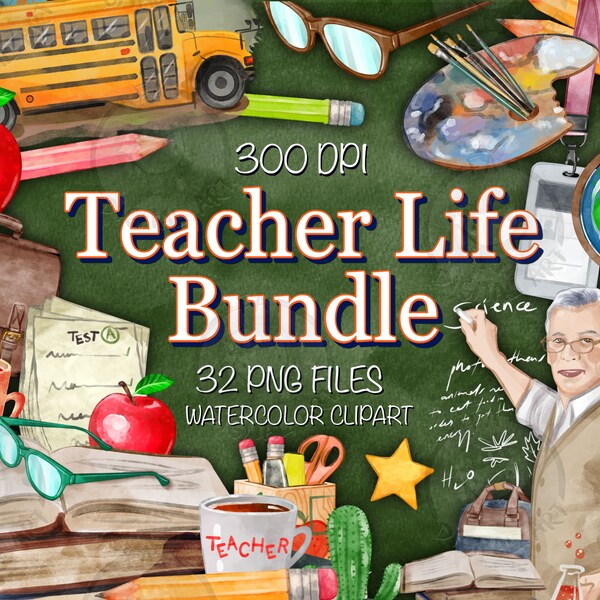 Teacher Clipart - Etsy