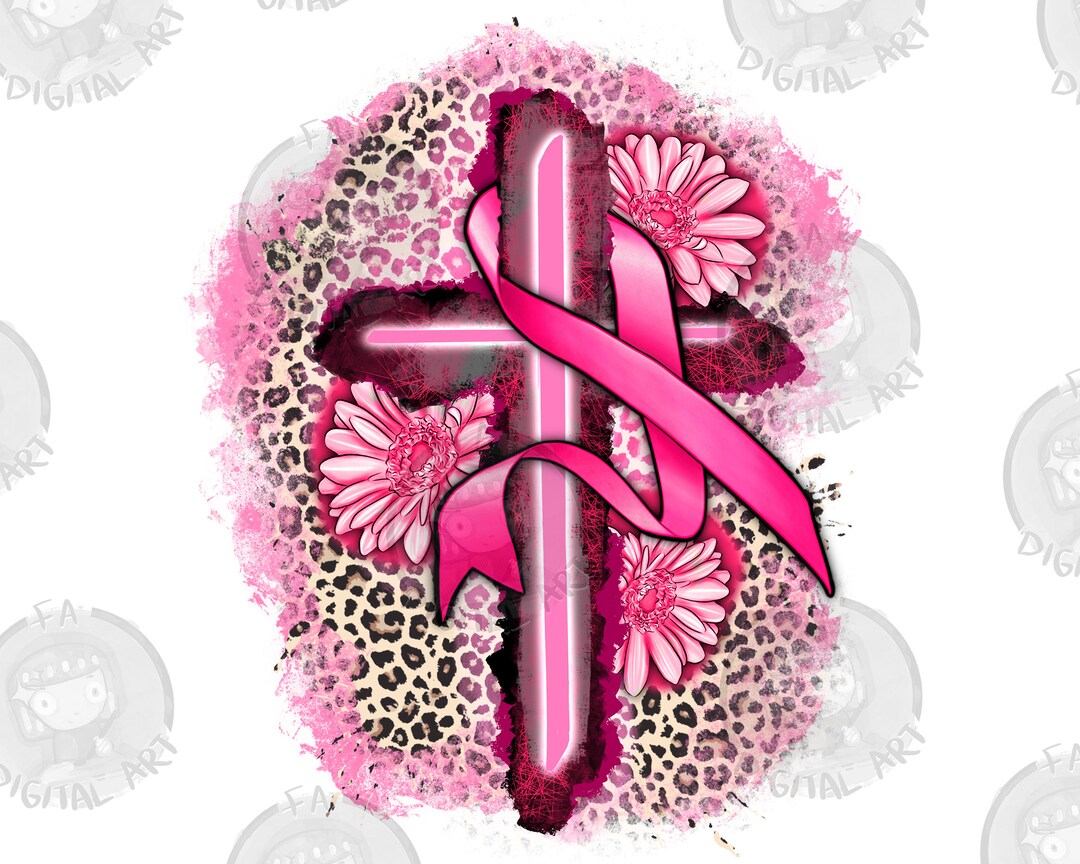 Breast Cancer Cross Png Sublimation Design Download, Breast Cancer Png ...