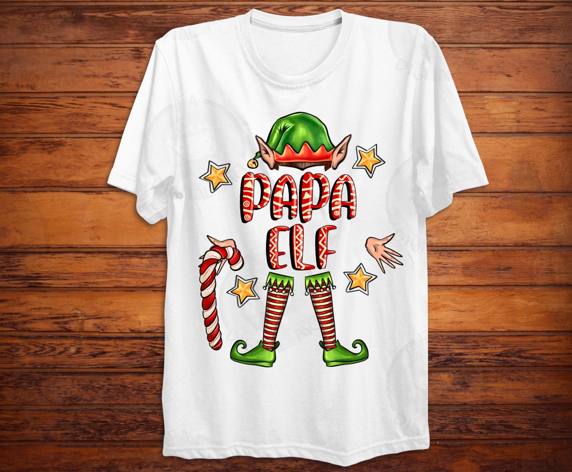 Papa Elf Png Sublimation Design Download Christmas Png - Etsy