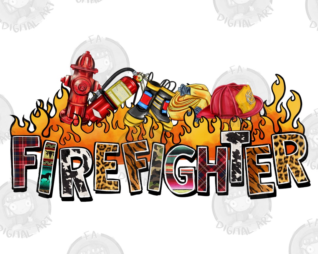 Firefighter Png Sublimation Design Download, Western Firefighter Png ...