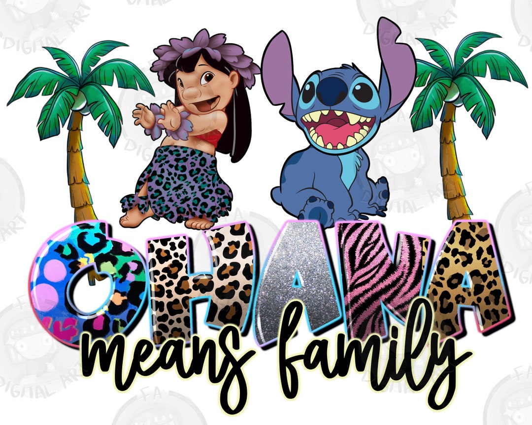 Ohana Means Family Stitch Png Sublimation Design Download - Etsy