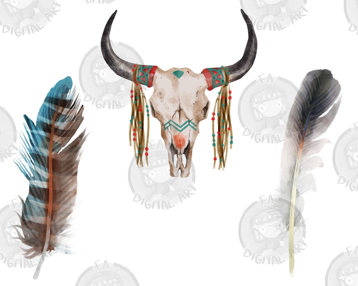 Indigenous Png Bundle for Creators Watercolor Western - Etsy