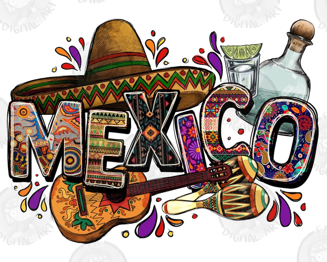 Mexico Png Sublimation Design Download, Mexican Png, Cinco De Mayo Png ...