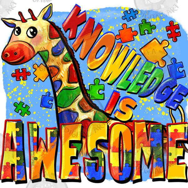 Autism Giraffe Png - Etsy