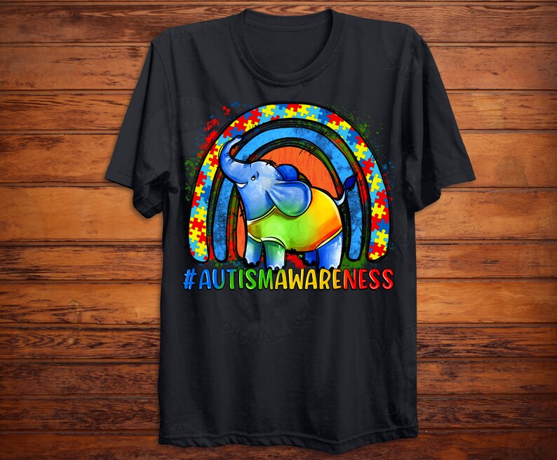 Autism Awareness Autism Elephant Png Sublimation Design - Etsy