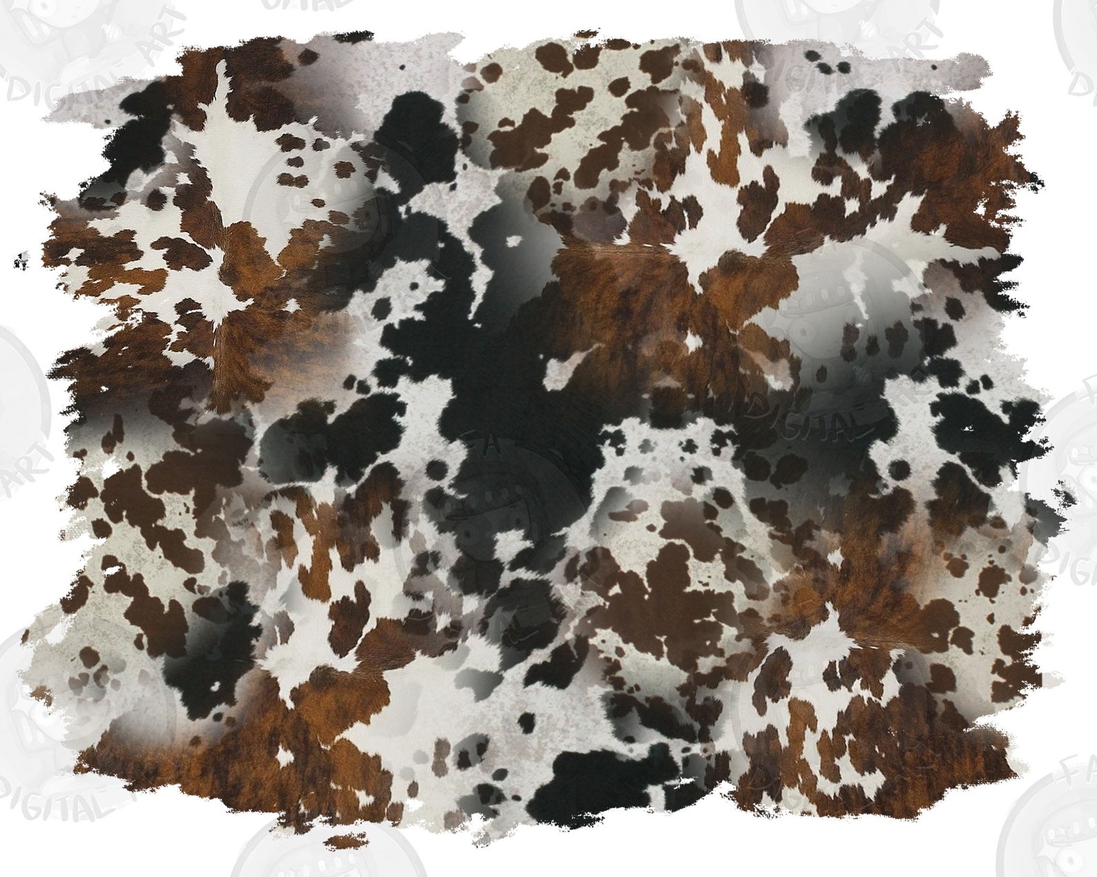 Cowhide Background Png Sublimation Design Download, Western Png Design ...