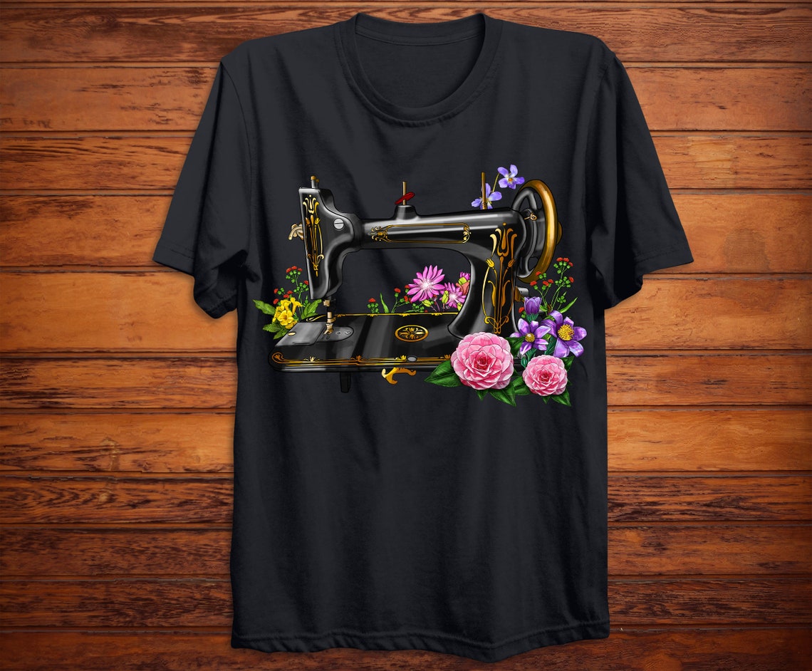 Floral Sewing Machine Png Sublimation Design Download Hand - Etsy