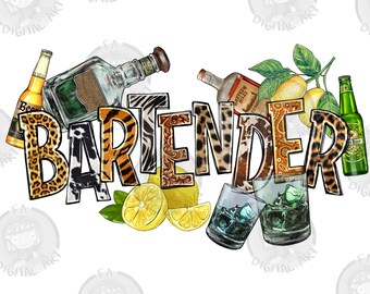 Bartender Png Sublimation Design Download, Western Png Background ...