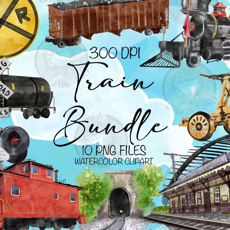Train Clipart - Etsy