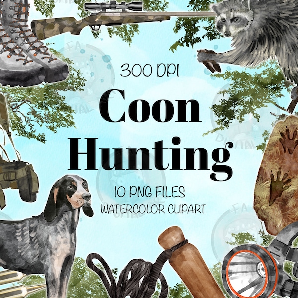 Coon Hunting Svg - Etsy