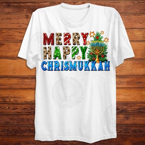 Merry Happy Chrismukkah Png Sublimation Design Download, Happy Hanukkah ...