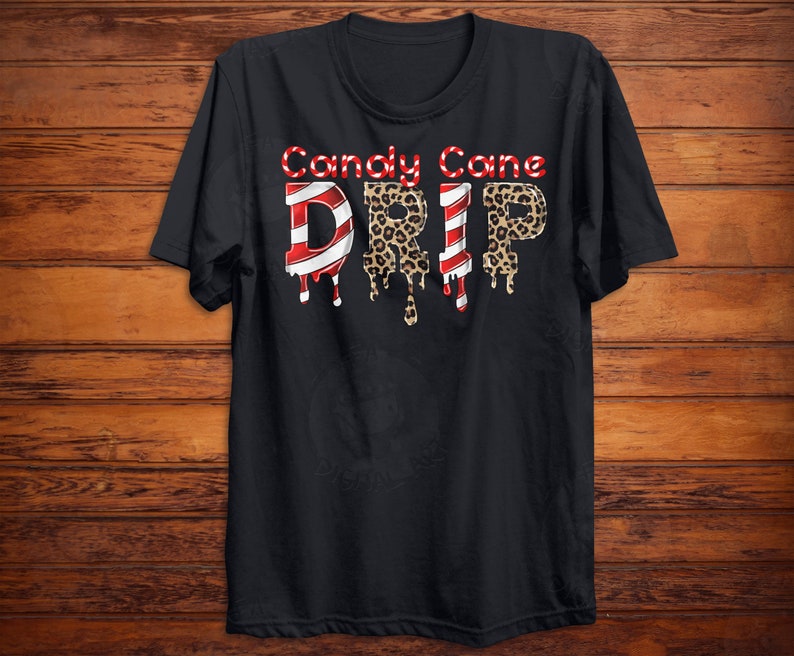 Western Candy Cane Drip Png Sublimation Design Happy New Year - Etsy