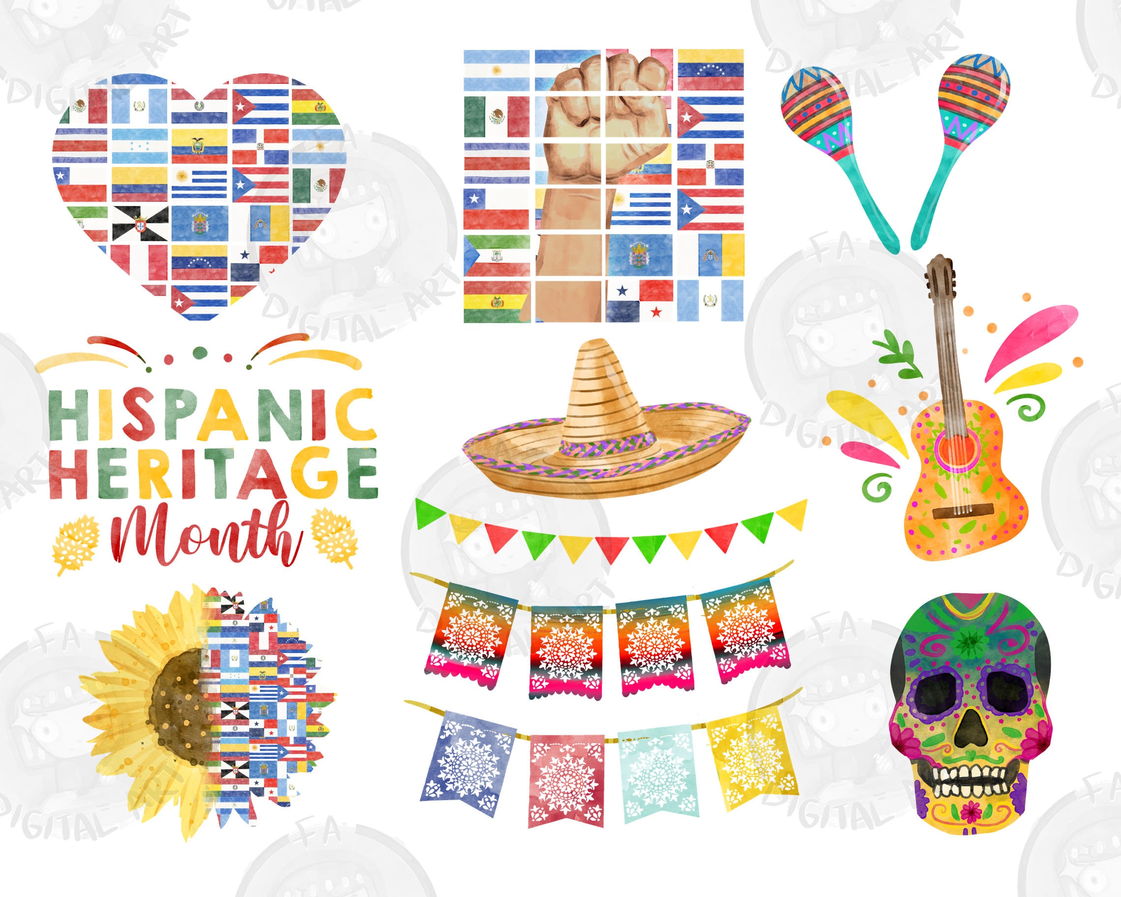 Hispanic Heritage Month Clip Art
