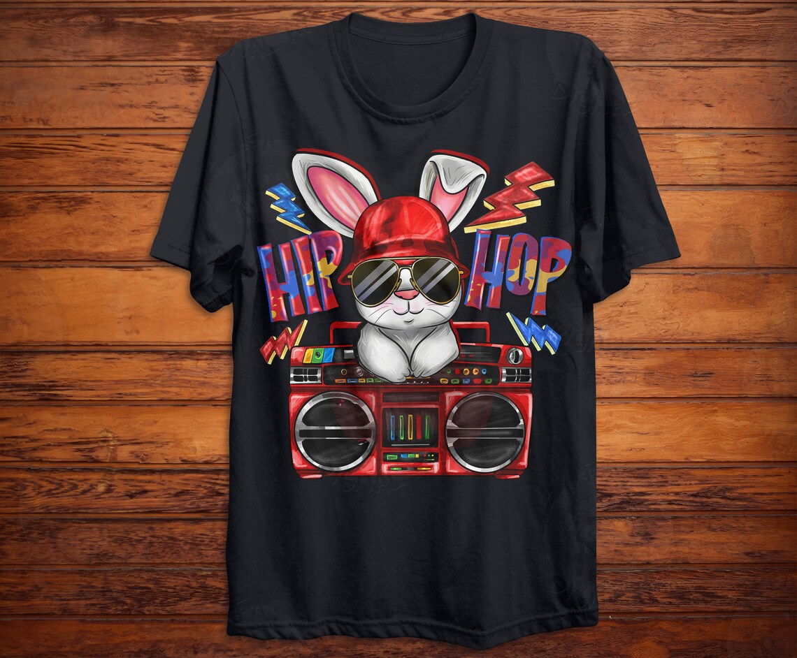 Hip Hop Bunny Png Sublimation Design Download Easter Day Png - Etsy