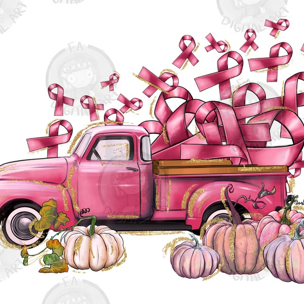 Pink Truck Breast Cancer - Etsy