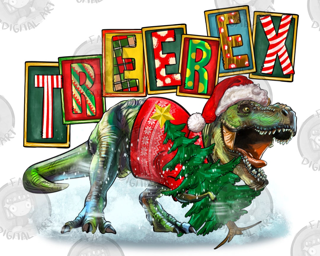 Tree Rex Christmas Png Sublimation Design, Merry Christmas Png ...