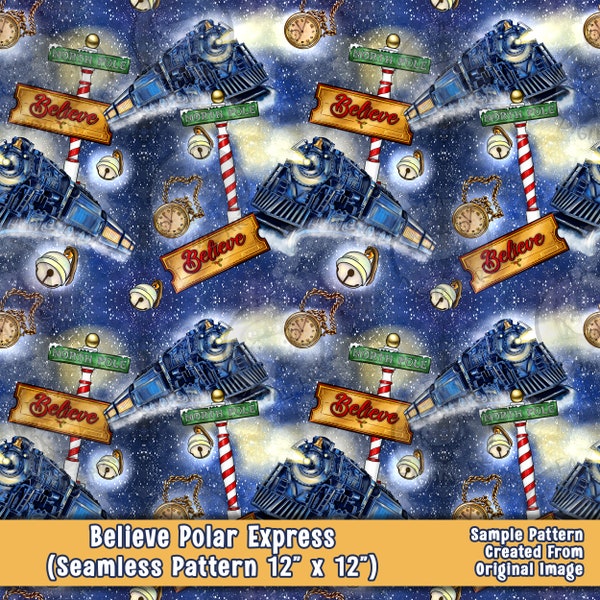 Polar Express Fabric - Etsy