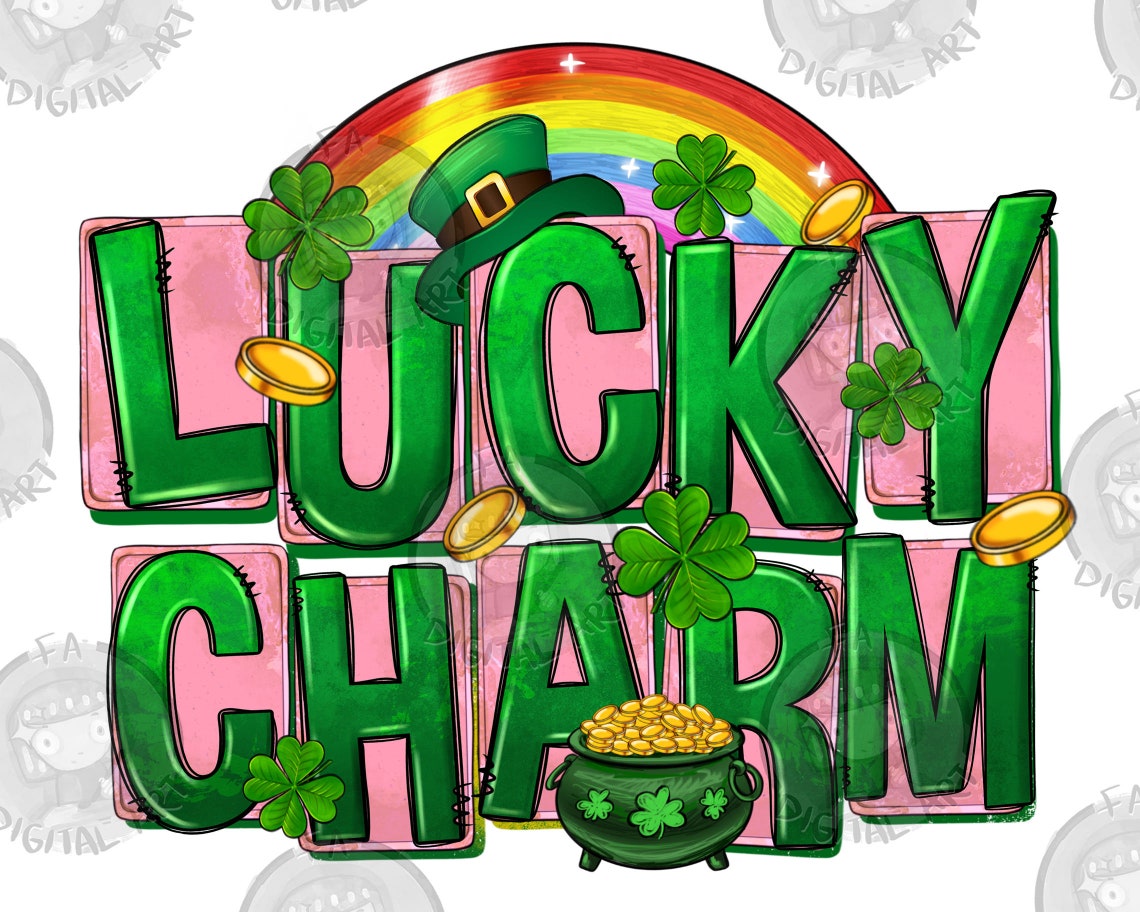 St. Patrick's Lucky Charm Png Sublimation Design Download - Etsy