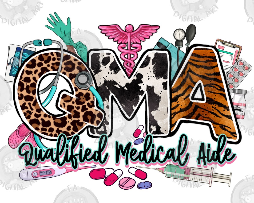 QMA Qualified Medical Aide Png Sublimation Design Download, Nurse Png ...