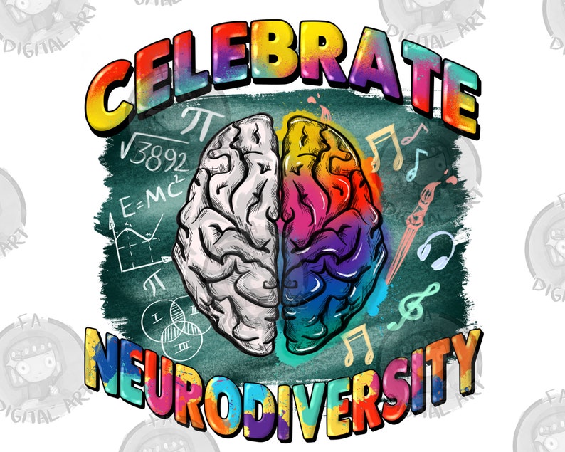 Celebrate Neurodiversity Autism Png Sublimation Design - Etsy