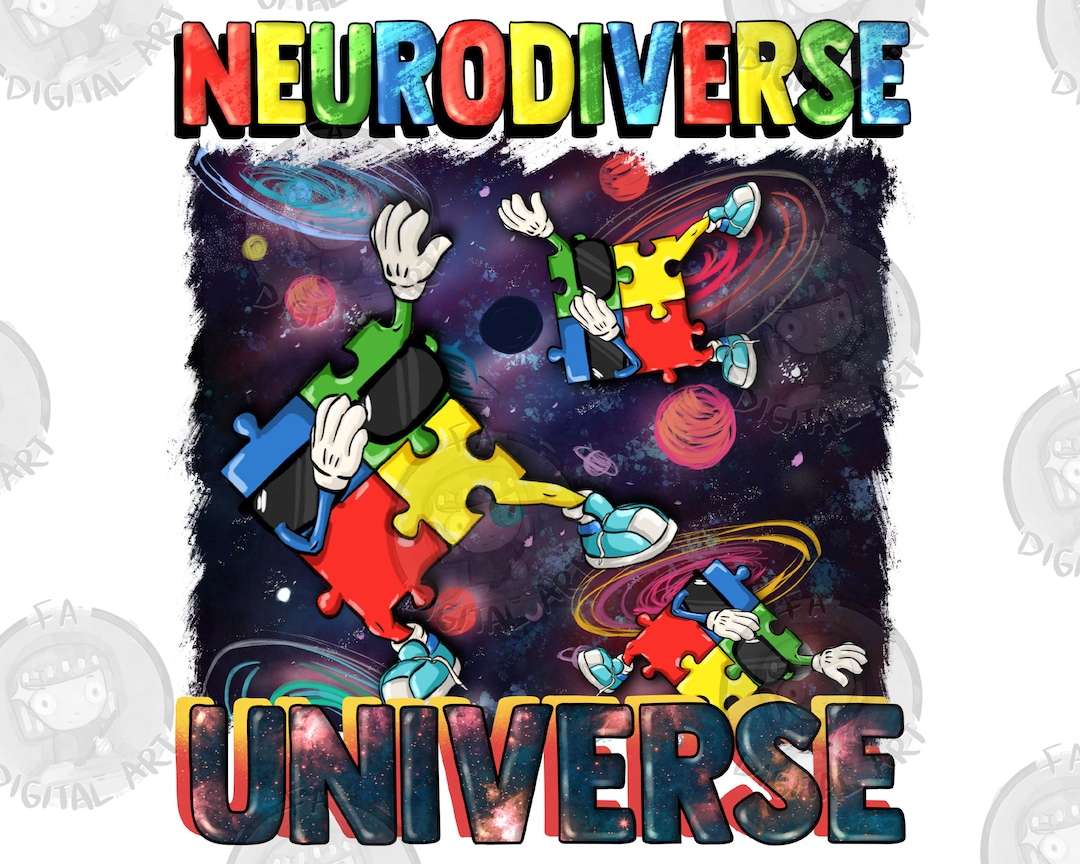 Neurodiverse Universe Autism Png Sublimation Design Download - Etsy