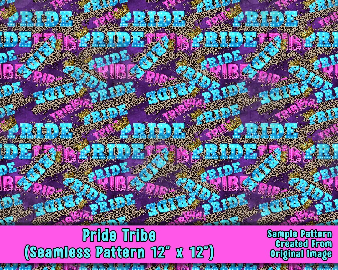Pride Tribe Seamless Digital Paper, LGBTQ Digital Seamless Pattern ...