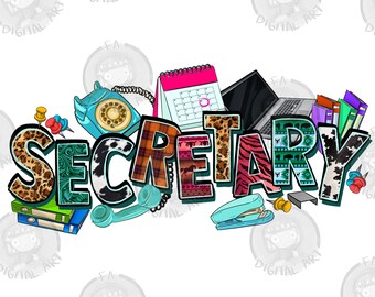 Secretary Png Sublimation Design Download, Office Team Png, Western ...