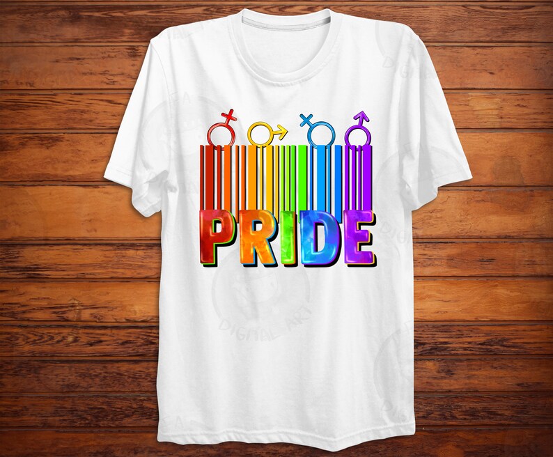 Pride Barcode Png Sublimation Design Download LGBTQ Png - Etsy