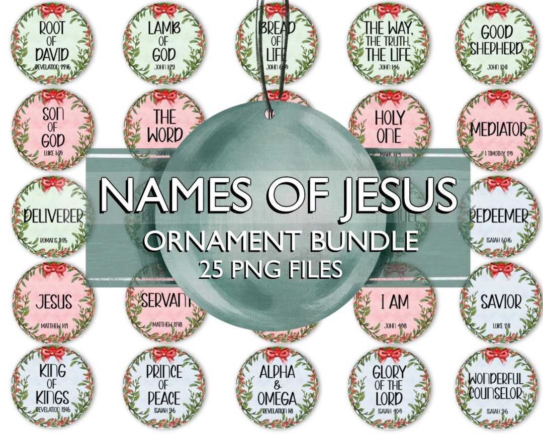 Names Os Jesus Png Design Bundle, Jesus Png, Christmas Png, Noel Png ...