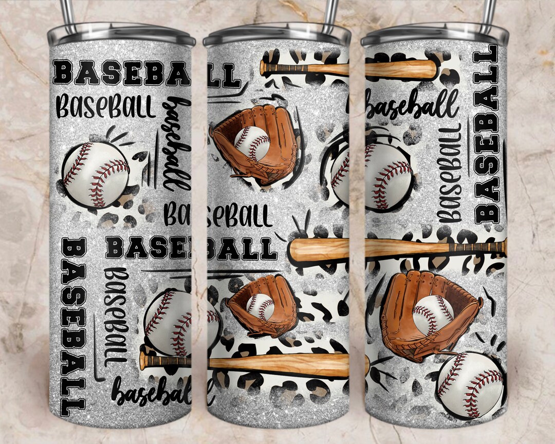 Baseball 20oz Skinny Png Sublimation Design Download, Baseball Ball Png ...