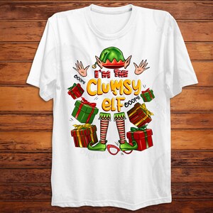 I'm the Clumsy Elf Png Sublimation Design Download, Christmas Png ...