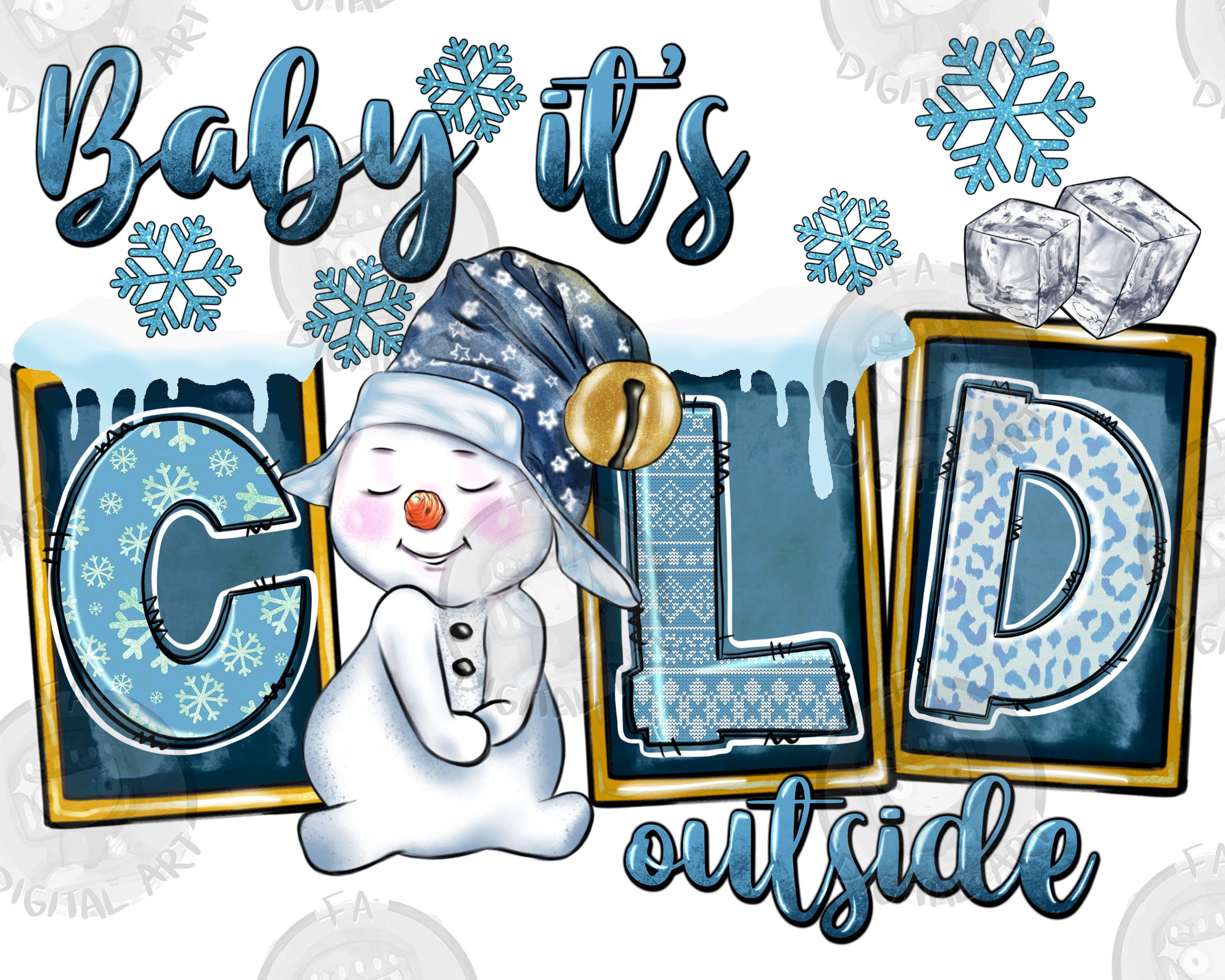 Baby It's Cold Outside Png Sublimation Designchristmas - Etsy UK