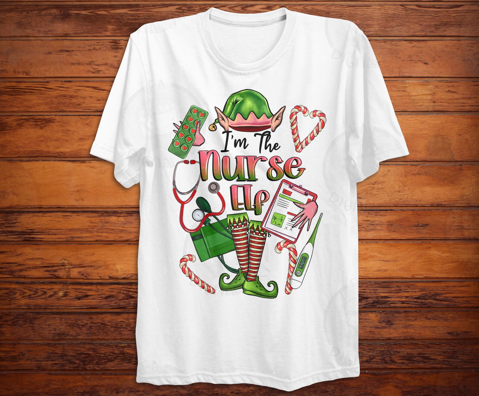 I'm the Nurse Elf Png Sublimation Design Download Nurse - Etsy