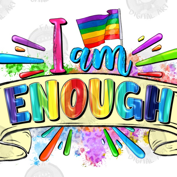 I Am Enough Png - Etsy