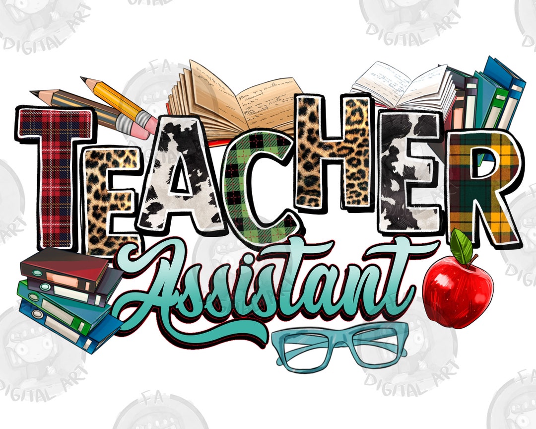 Teacher Assistant Png Sublimation Design Download, Western Teacher Png ...
