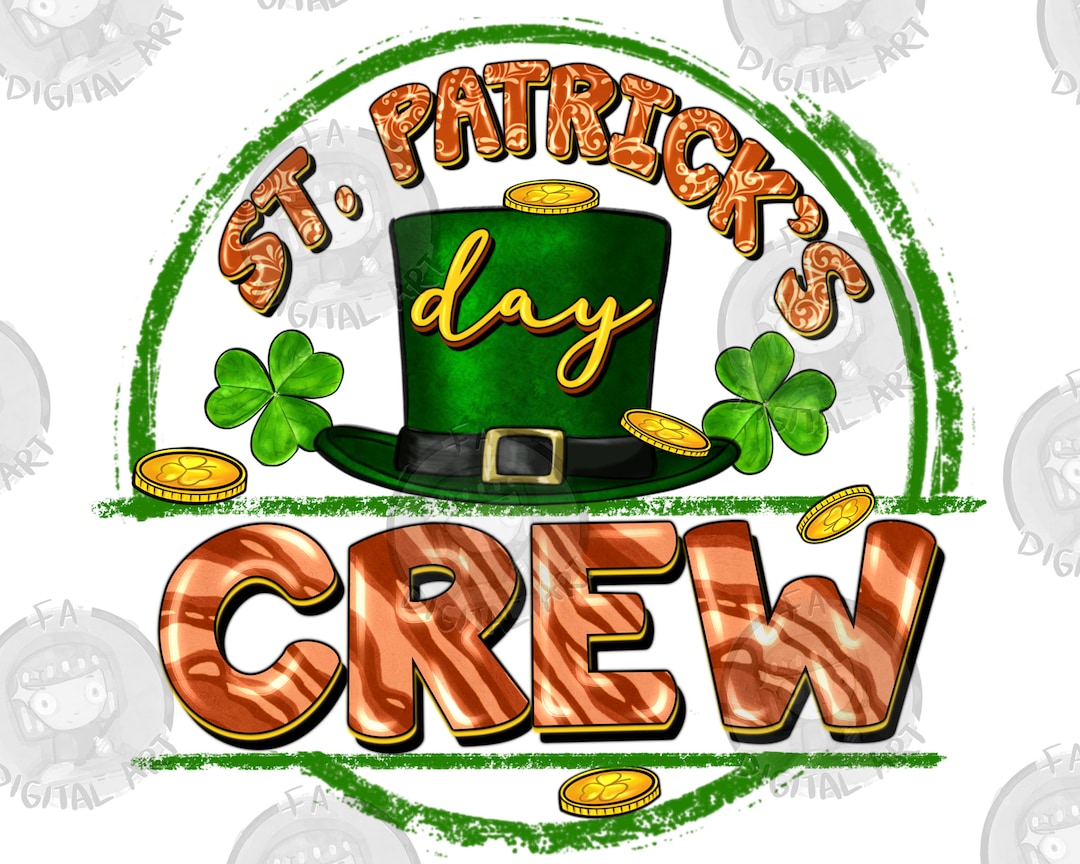 St. Patrick's Day Crew Png Sublimation Design Download, St. Patricks ...