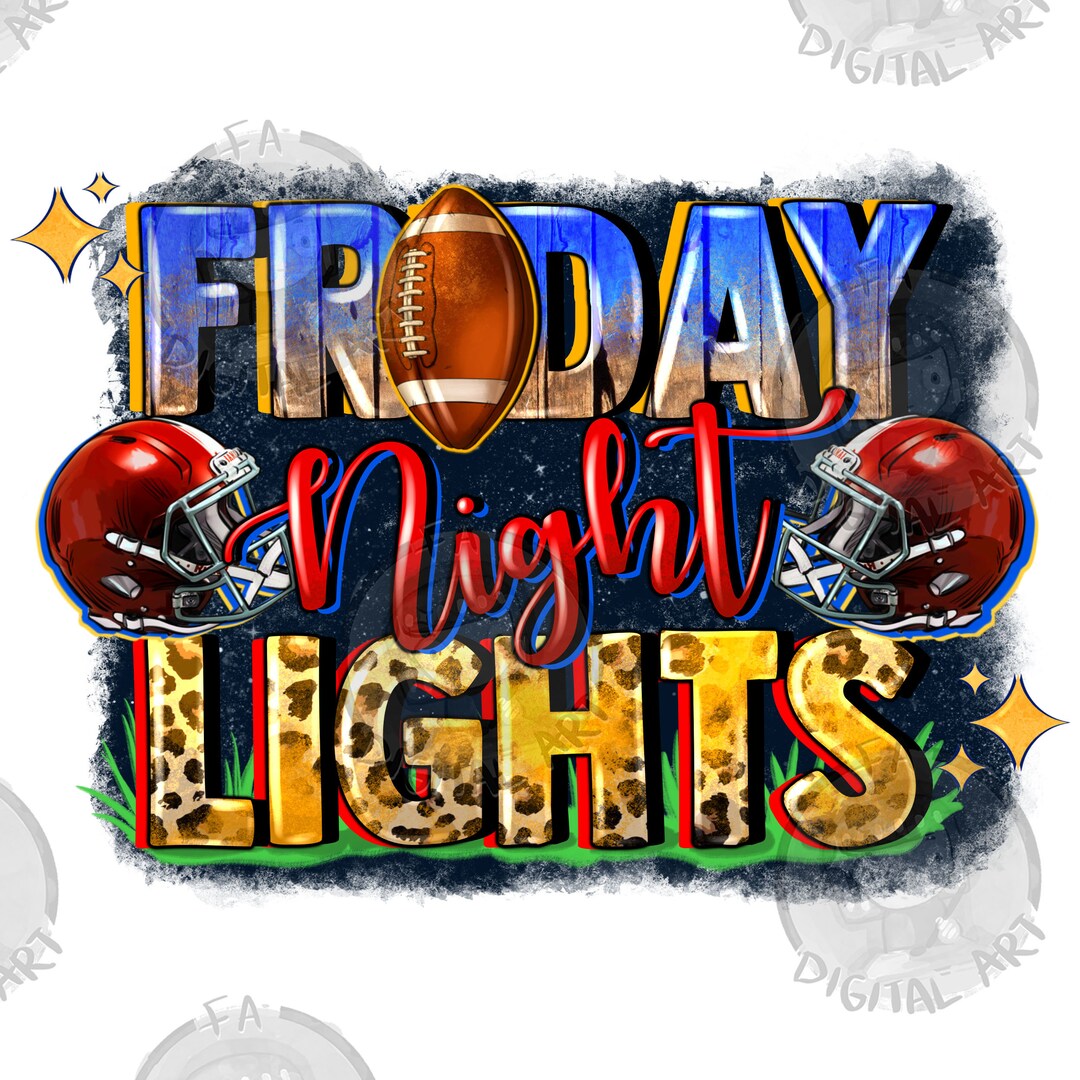 Friday Night Lights Football Png Sublimation Design Download, Sport Png ...