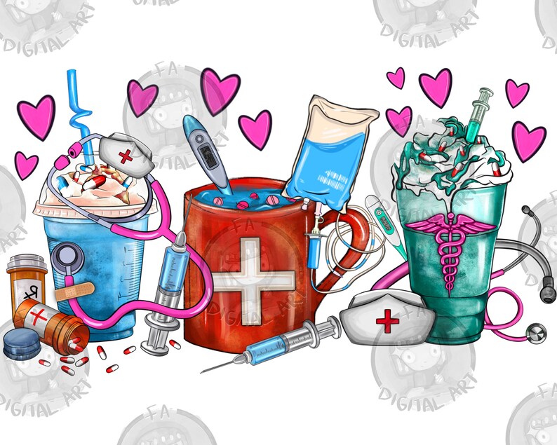 Nurse Coffee Cups Png Sublimation Design Nurse Coffee Cups - Etsy