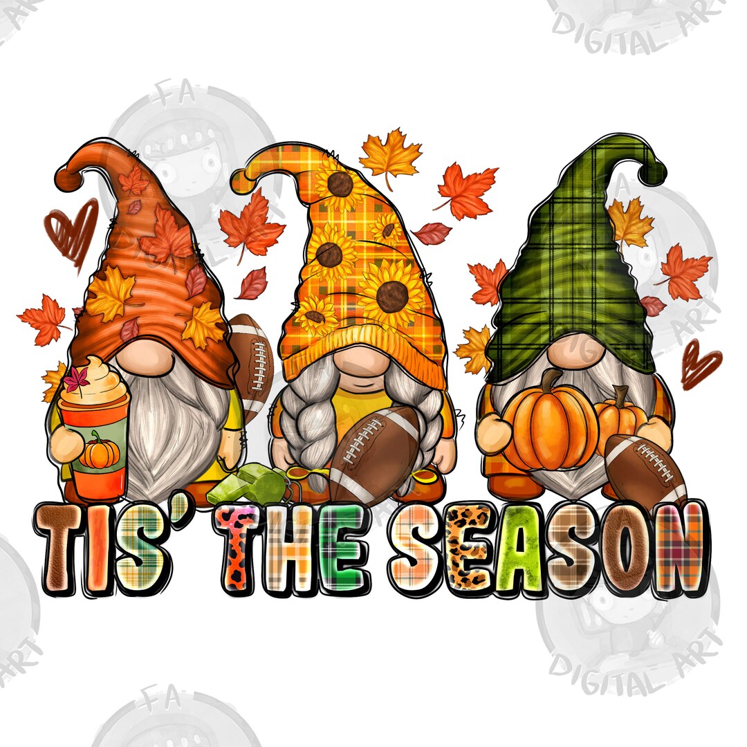 Tis' the Season Football Gnomes Png Sublimation Design Download, Hello ...
