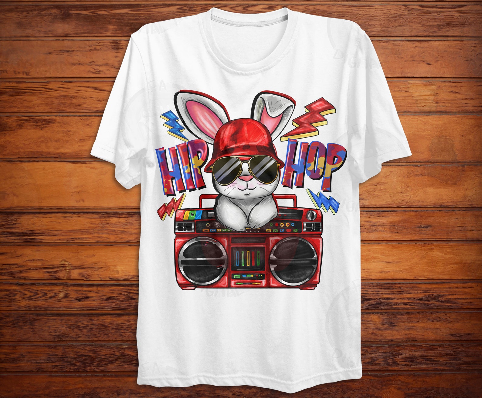 Hip Hop Bunny Png Sublimation Design Download Easter Day Png - Etsy