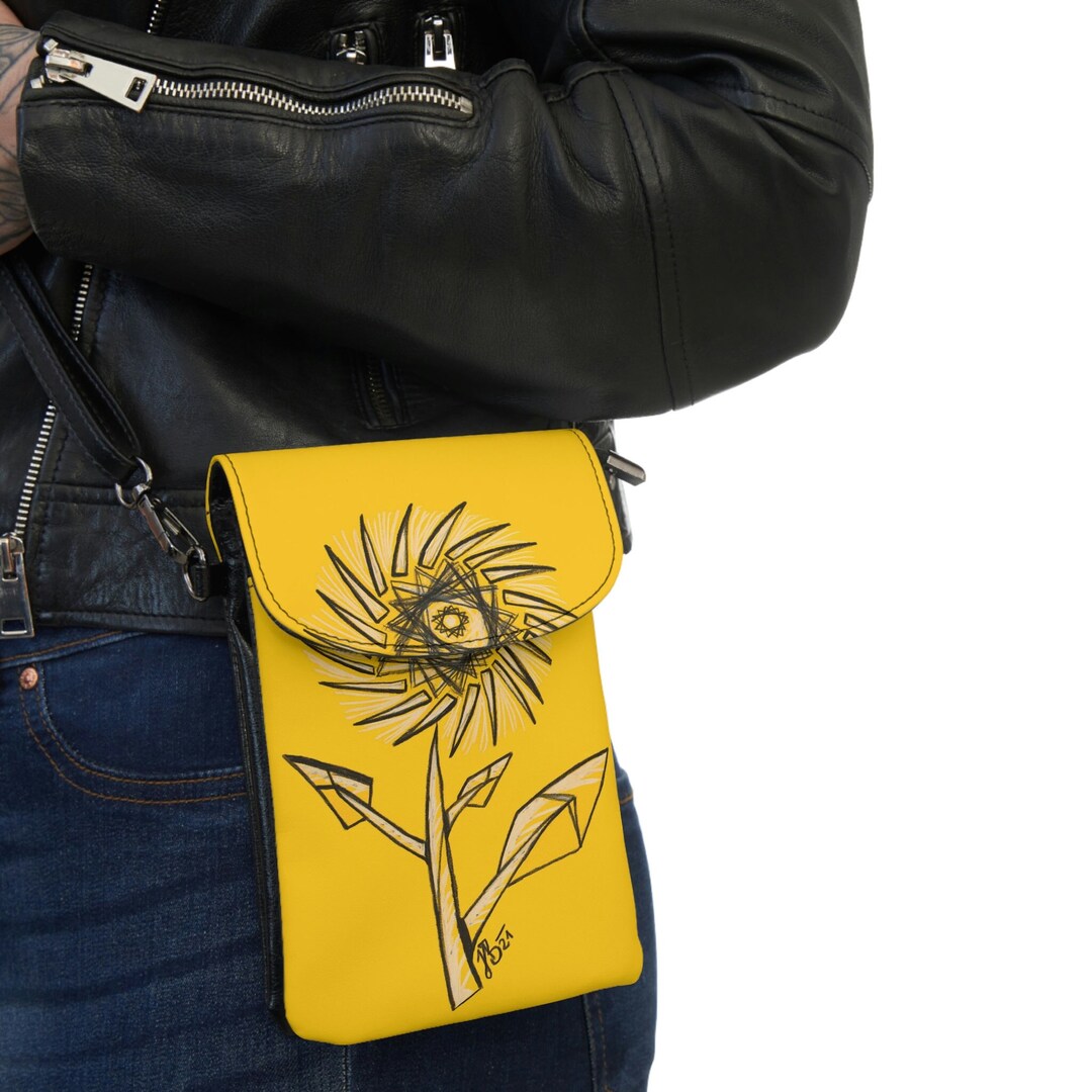 The Sunflower Cell Phone Wallet Women's Cell Phone Purse - Etsy