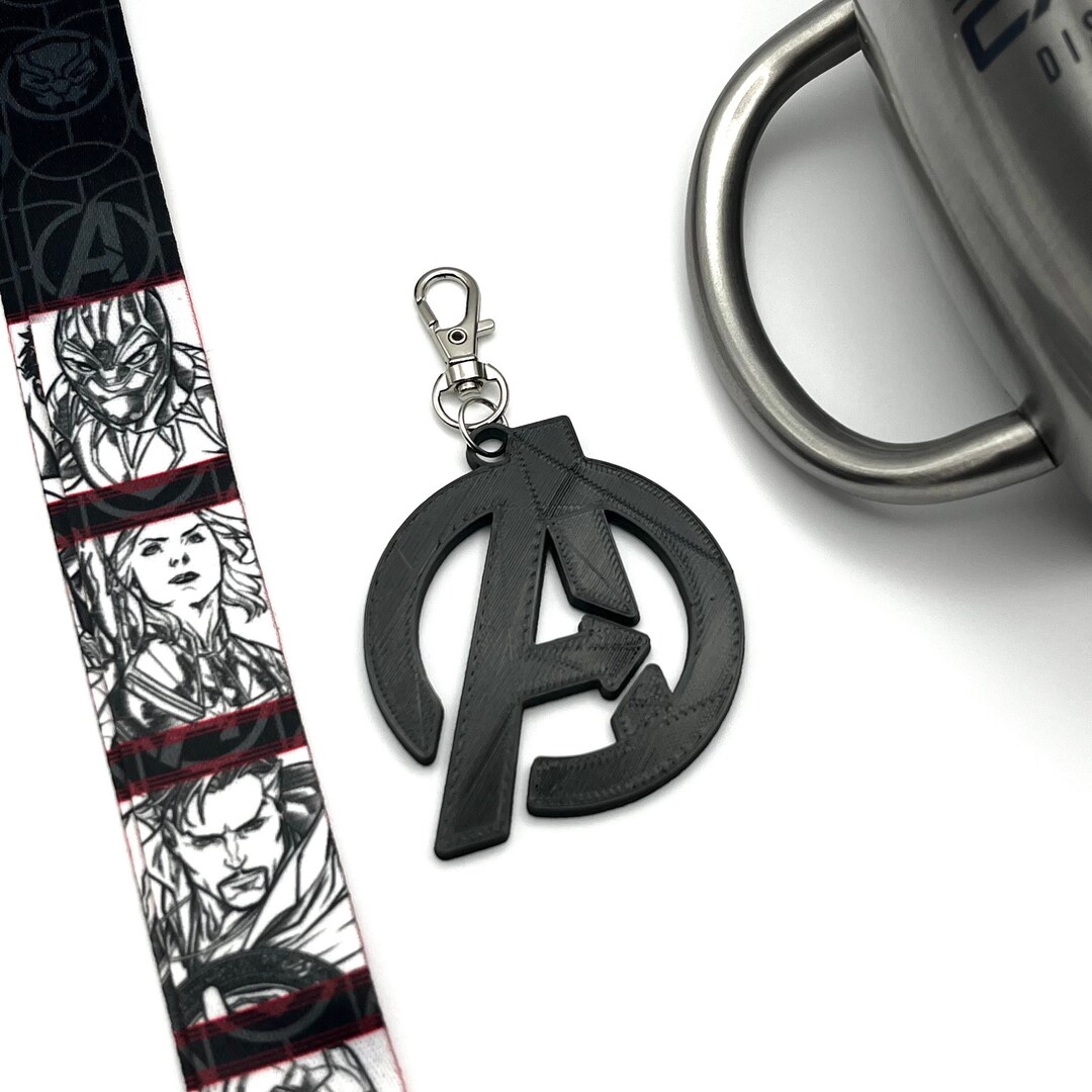 Avengers Inspired Superhero Logo Disney Inspired Keychain - Etsy