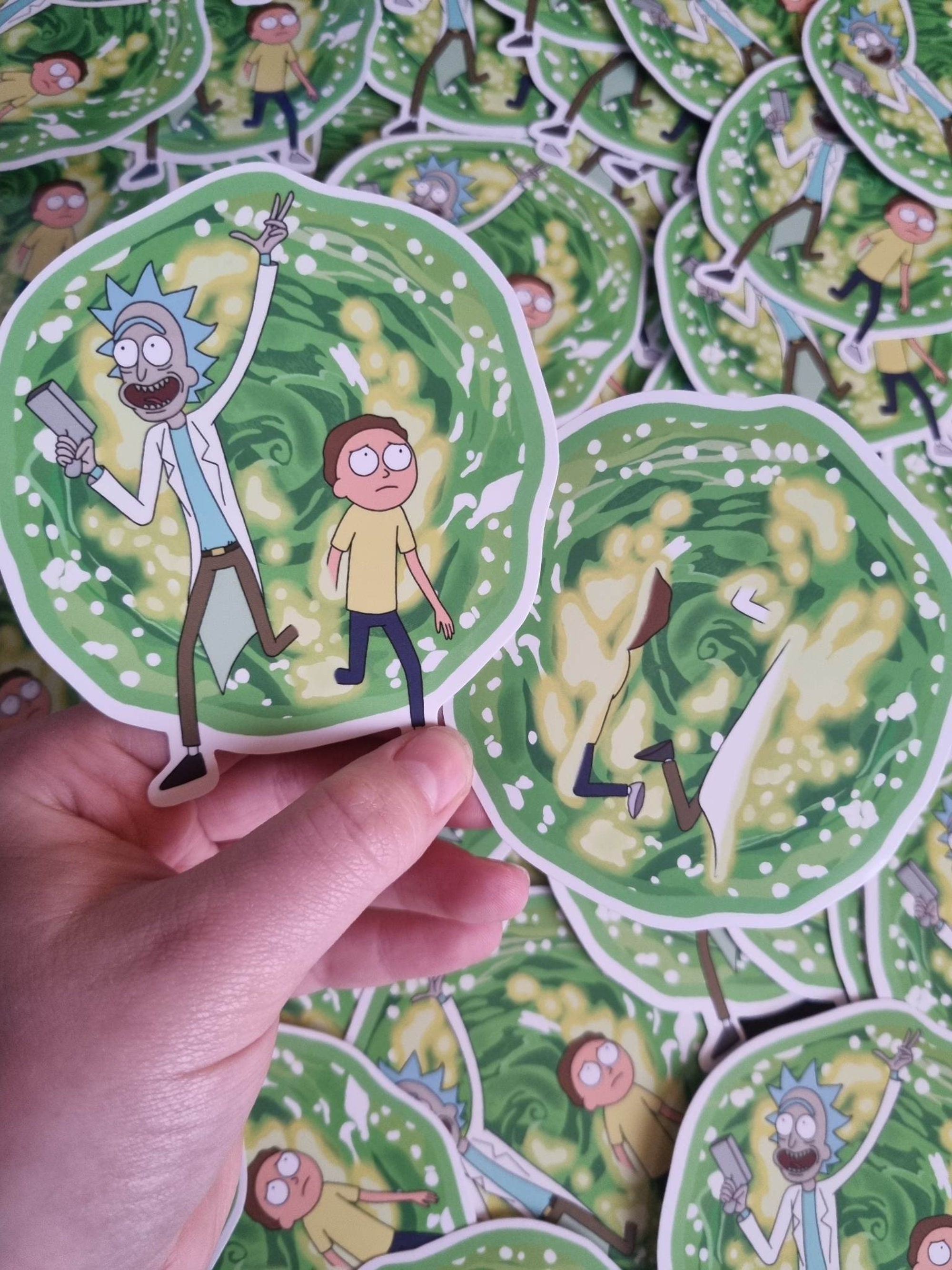 Rick and Morty Stickers, Vinyl Stickers, Waterproof Stickers, Character ...