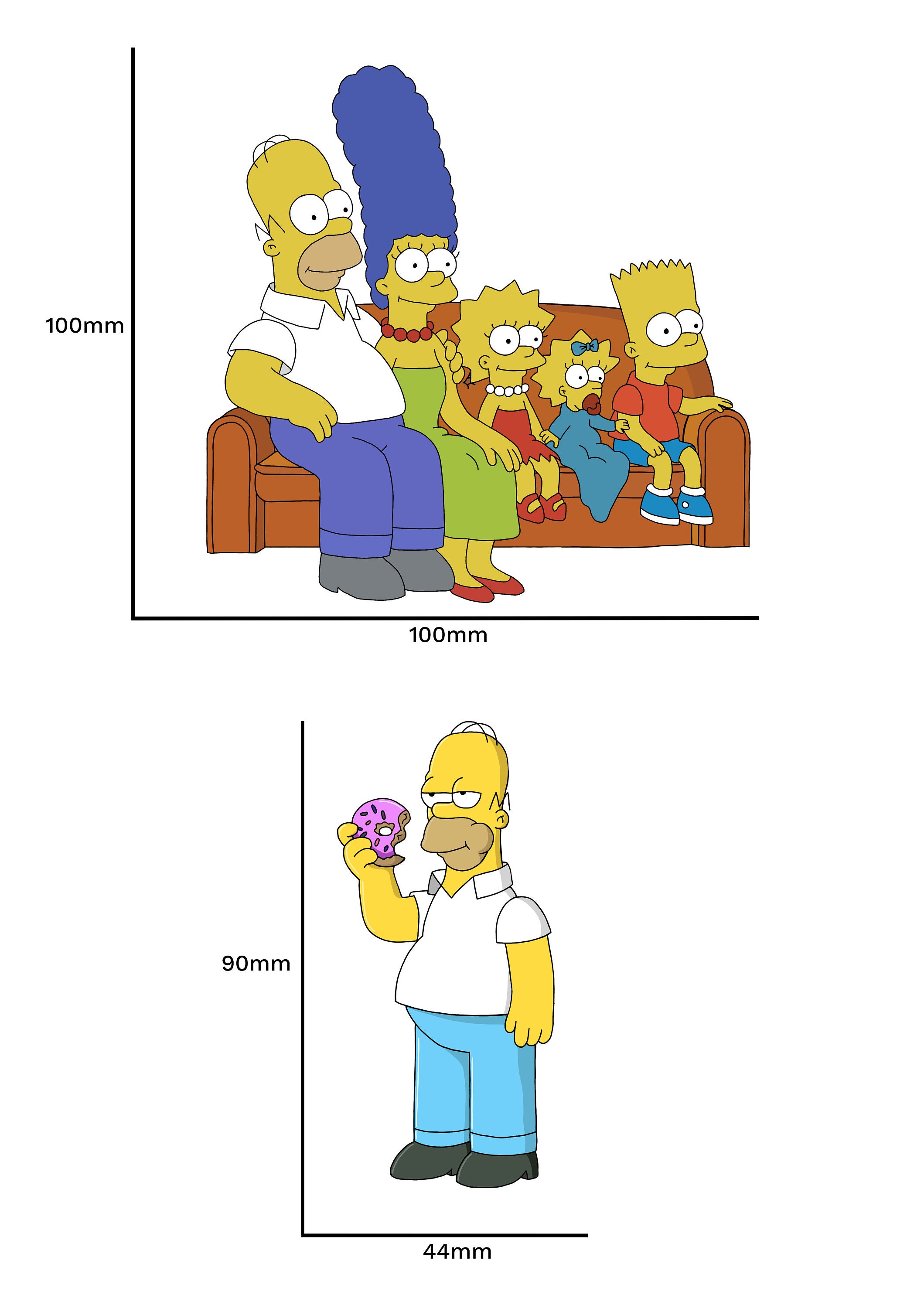 Simpsons Stickers, Vinyl Stickers, Waterproof Stickers, Character ...