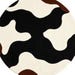 Cow Print Round Rug – Modern Western Aesthetic Rug, Made With 100% New ...