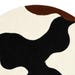 Cow Print Round Rug – Modern Western Aesthetic Rug, Made With 100% New ...