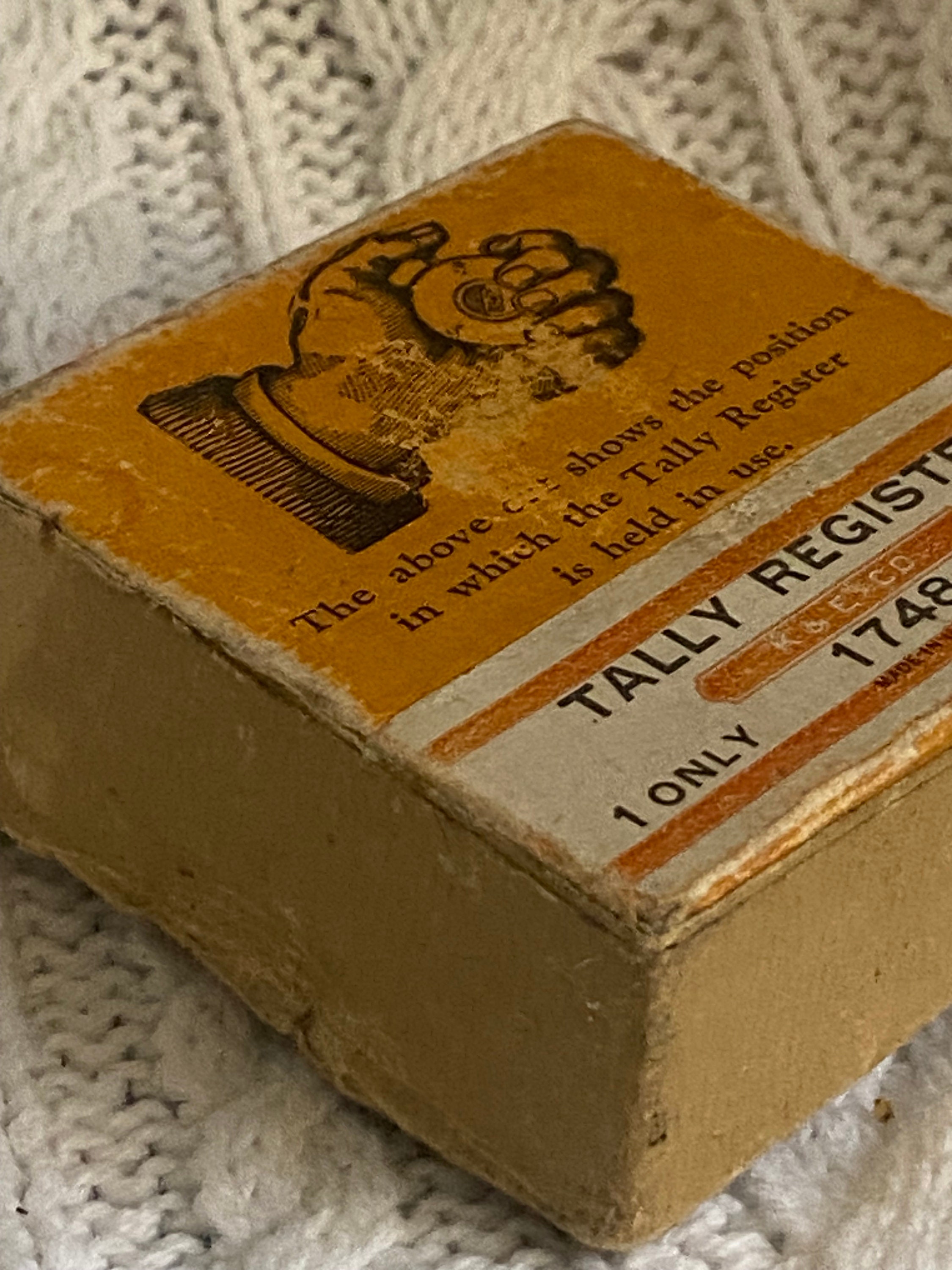 Early 1900’s Tally Register W Box - Etsy
